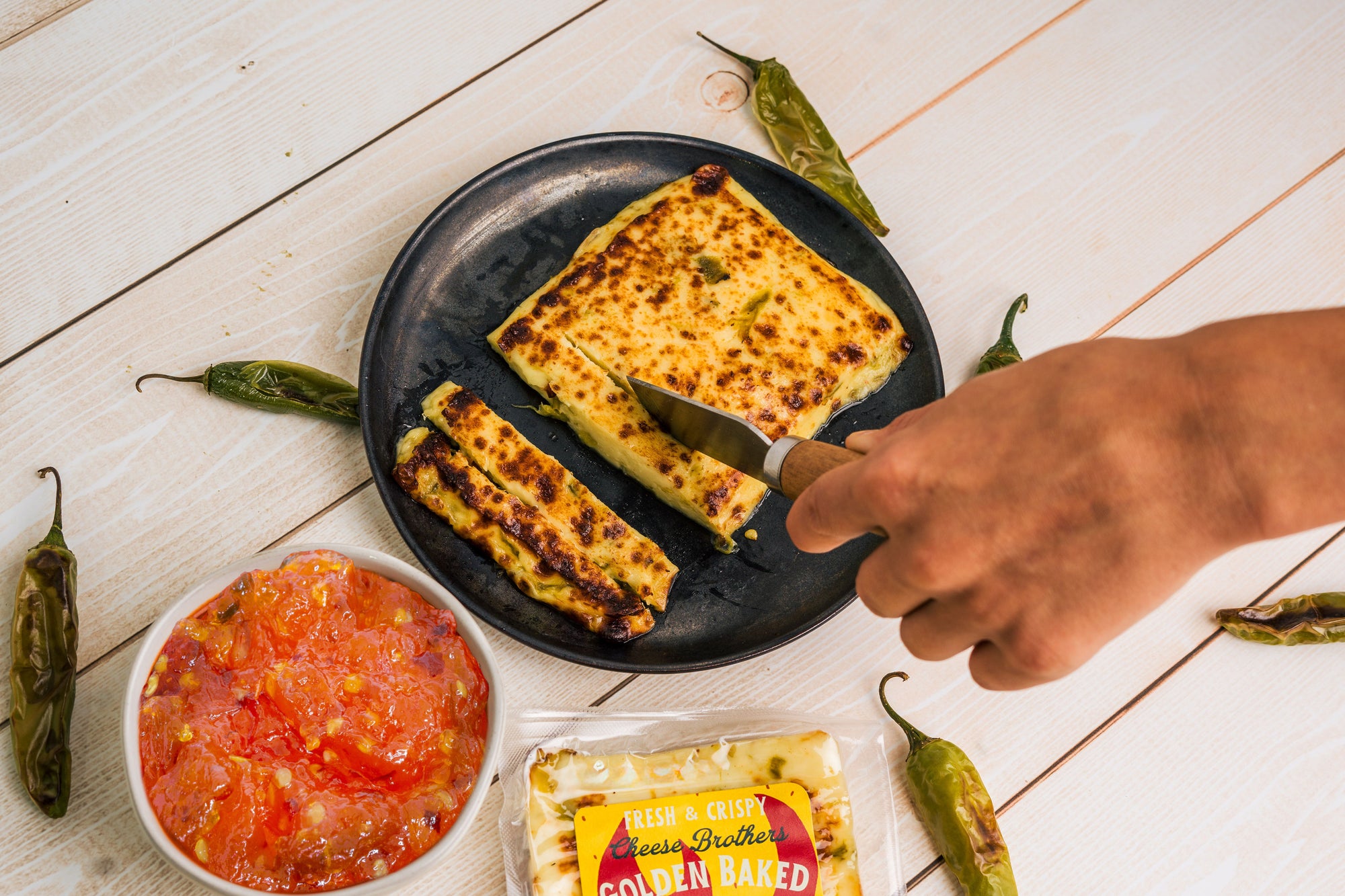 Hatch Pepper Baked Bliss Cheese | Order Wisconsin Bread Cheese