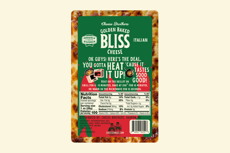 Italian Golden Baked Bliss Cheese | Order Wisconsin Bread Cheese