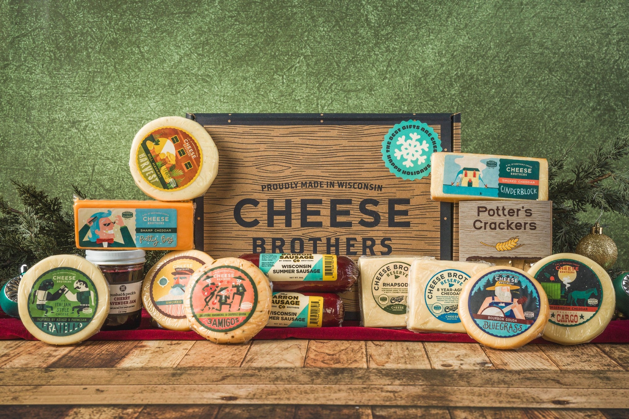 Deluxe Holiday Cheese & Charcuterie Gift Box | Order Online