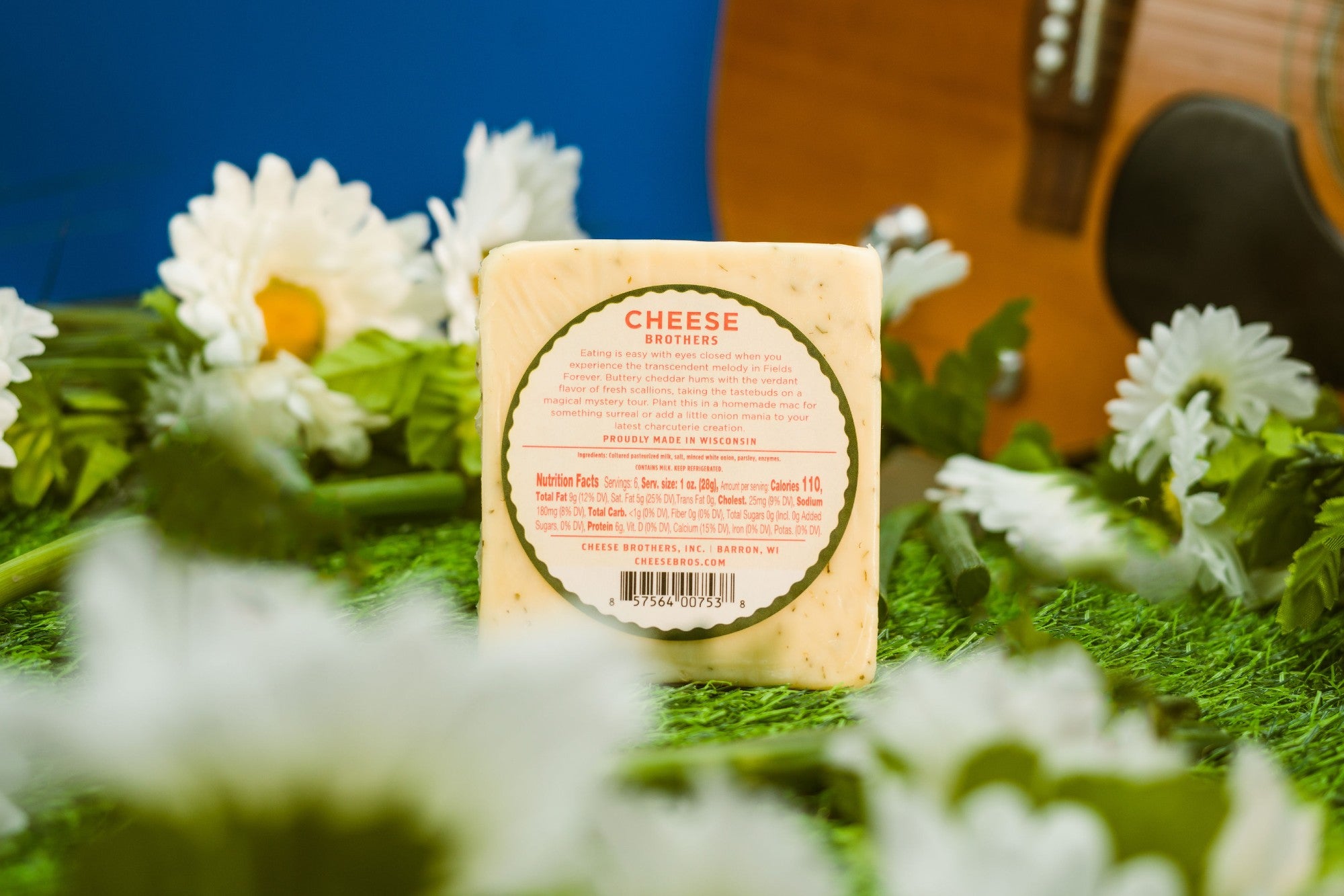 Artisanal Wisconsin Green Onion Cheddar Cheese | Order Online