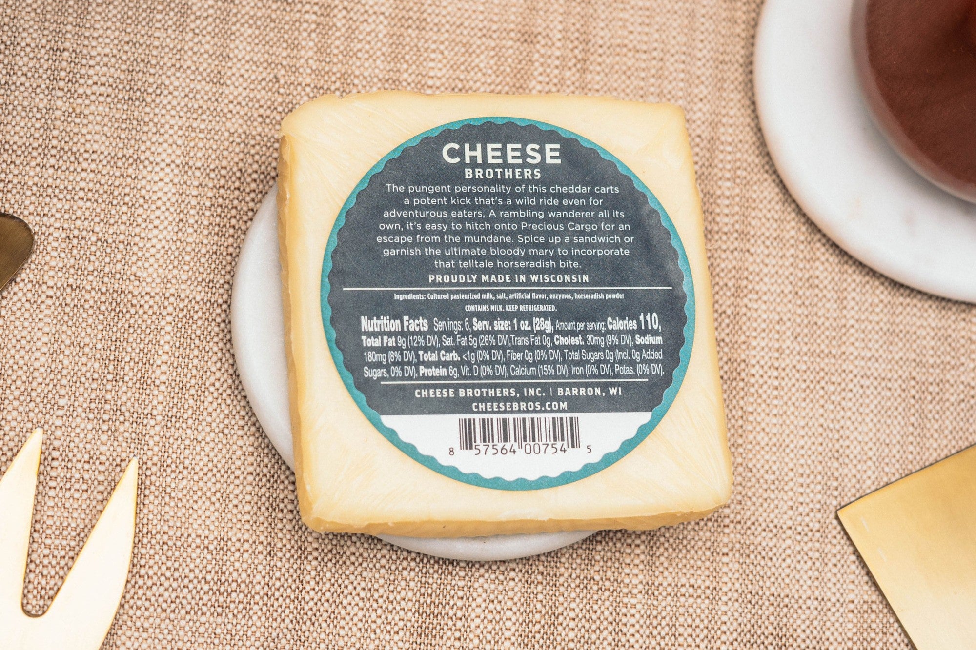 Artisanal Wisconsin Horseradish Cheddar Cheese | Order Online